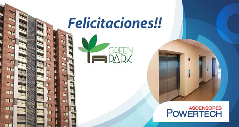 Edificio Green Park con Ascensores POWERTECH Éxito en Ventas